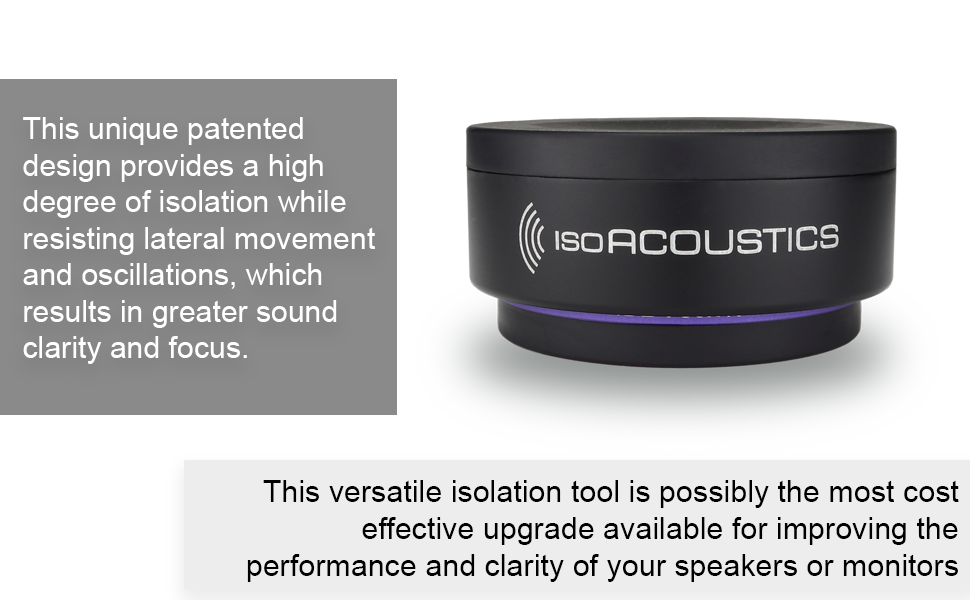 IsoAcoustics Iso-Puck Series Acoustic Isolators (Iso-Puck 76, 18 kg max/Unit, 2-Pack) : Amazon ...
