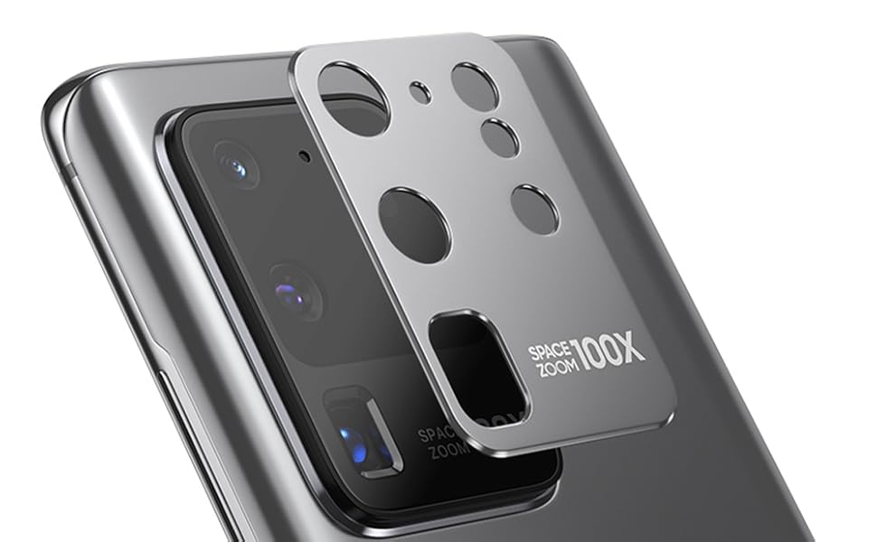 Amazon.com: Zutoben 2 Pack for Samsung S20 Ultra Camera Lens Protector, Alloy Metal Galaxy S20 ...