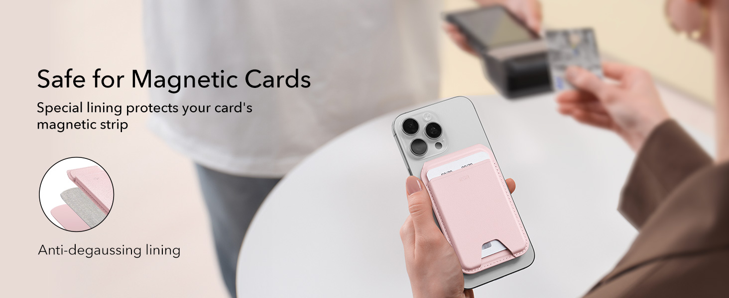 Amazon.com: ESR Upgraded Aura for MagSafe Wallet, 5 Card-Holder with Adjustable Stand, RFID ...