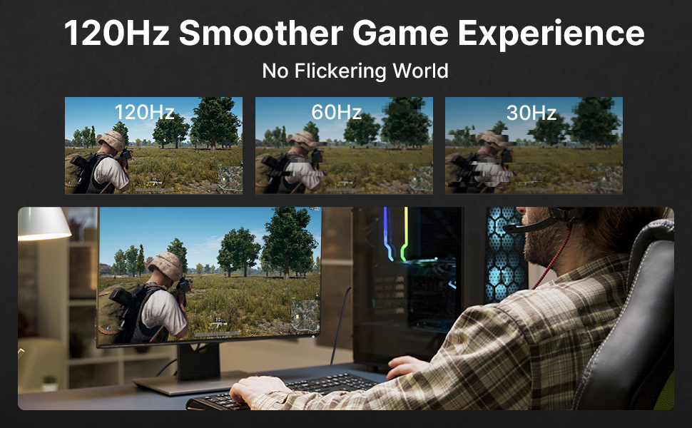 JSAUX 8K HDMI Cable 15FT, Ultra High Speed HDMI 2.1 (8K@60Hz 7680x4320, 4K@120Hz), 48Gbps Long ...