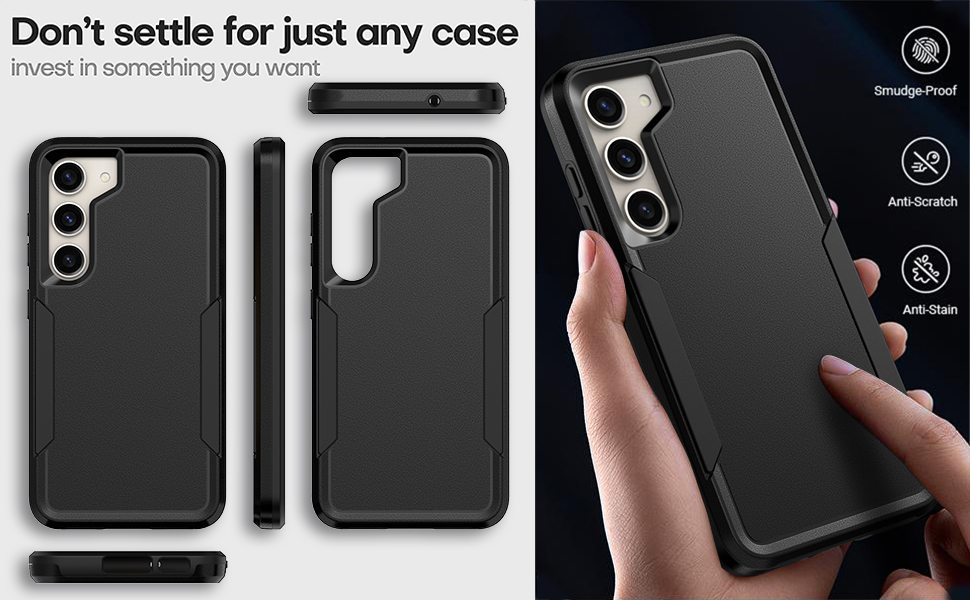 Amazon.com: Warsia for Samsung Galaxy S23 Case,Galaxy S23 Case with Screen Protector [Military ...