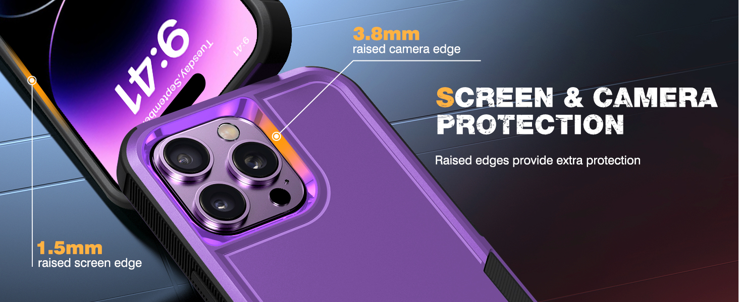 Amazon.com: Diaclara Designed for iPhone 14 Pro Max Case, [with Privacy Screen Protector] [Anti ...