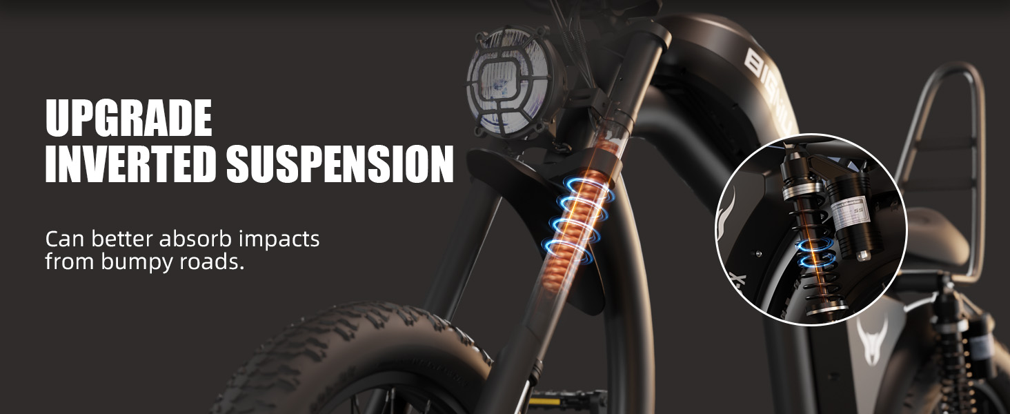 Amazon.com : BIGNIU Adult Electric Bike, E Bike with 1500W Brushless Motor 52V/27Ah Range Up to ...