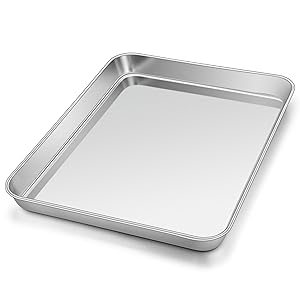 Amazon.com: Homikit Baking Pan Sheet, Stainless Steel Cookie Tray 16”x ...