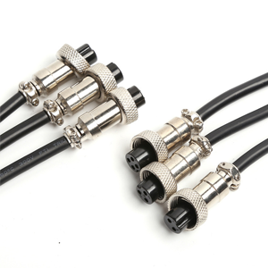 Amazon.com: 3.28 ft GX16 3 Pin Cable Male to Female Head Aviation Cordset, GX16 3 Pin Panel ...