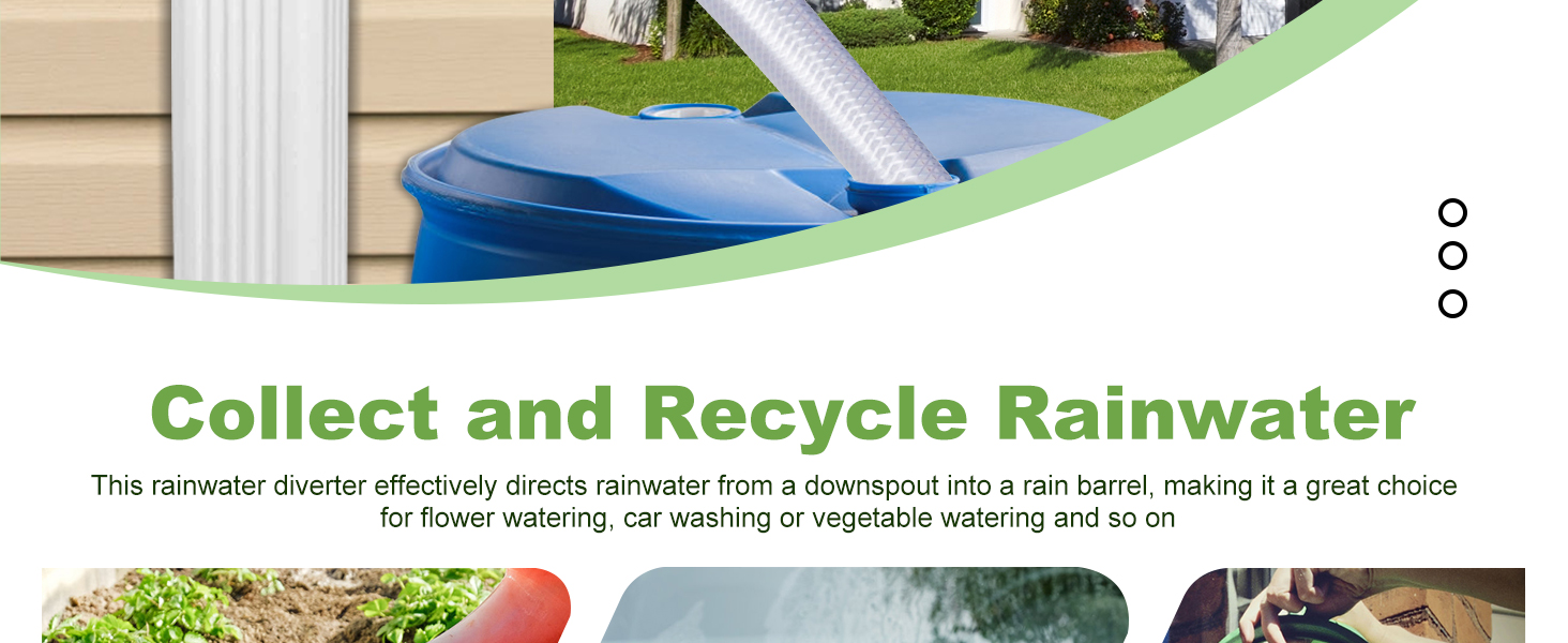 Amazon.com: Prestantious Gutter Downspout Diverter Fits for 2"x3 ...