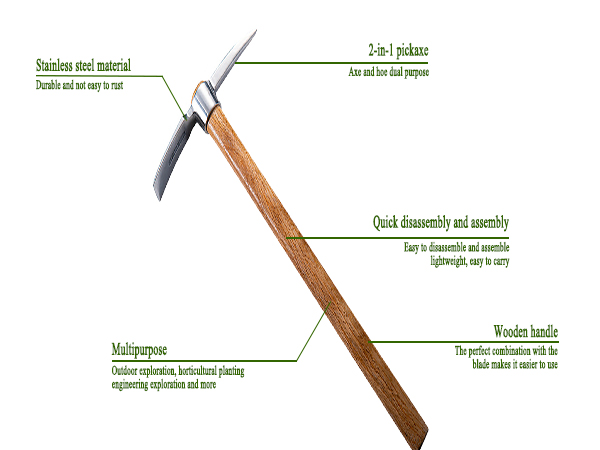 Mua icross-ep Garden Pick Mattock Hoe, Pickaxe Heavy Duty Pick Axe Hand ...