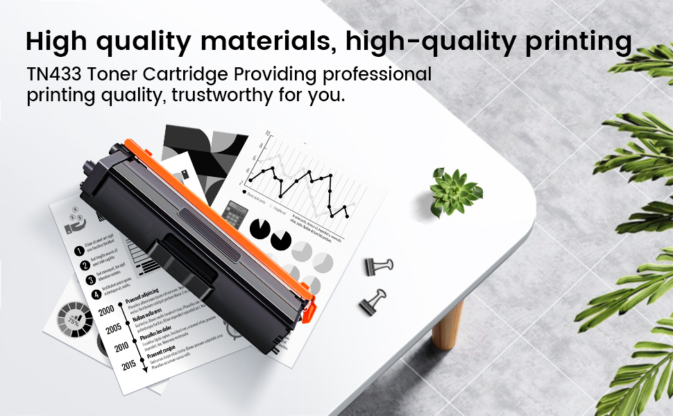Amazon.com: TN433BK TN-433BK Compatible TN433BK TN-433BK High Yield Toner Cartridge Black ...