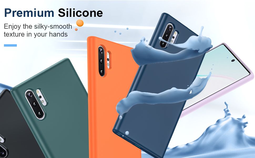 Amazon.com: LeYi for Samsung Galaxy Note 10 Plus: Liquid Silicone Ultra Slim Shockproof ...