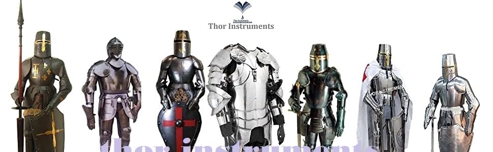Amazon.com: THOR INSTRUMENTS Medieval Suit Of Armor Italian Plate Larp ...