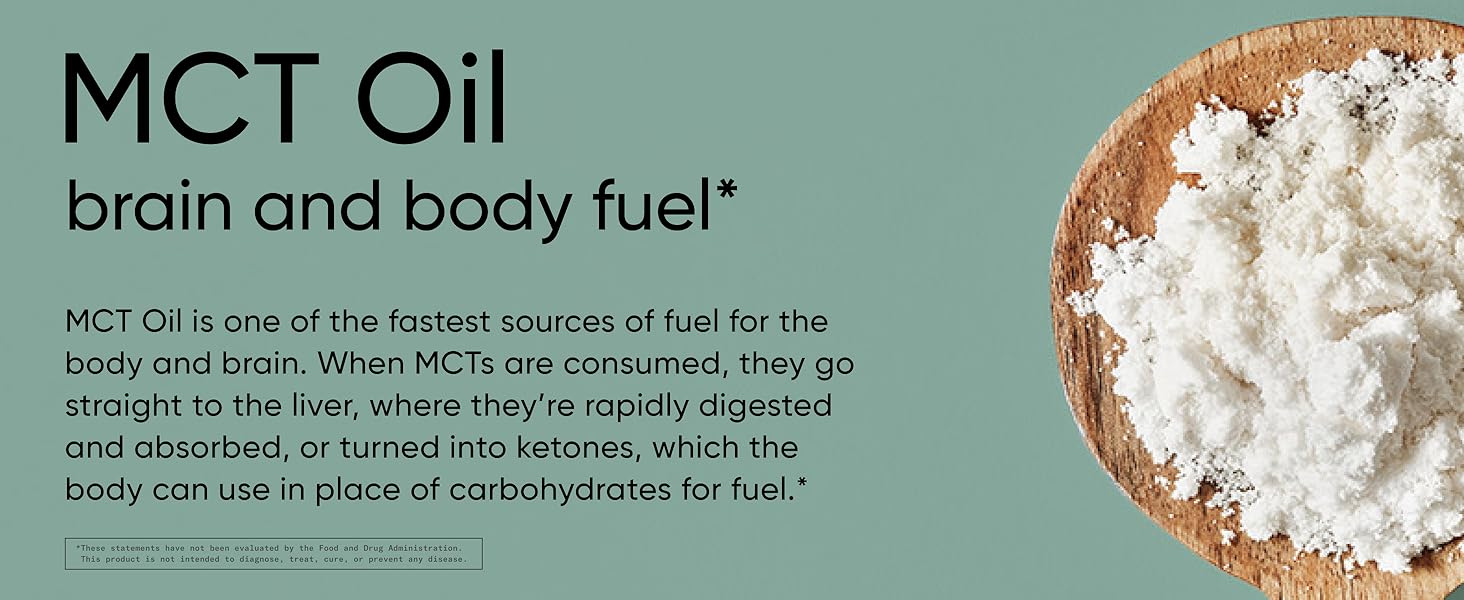 Amazon.com: Sports Research Organic MCT Oil Powder - Keto & Vegan MCTs C8, C10 from Coconuts ...