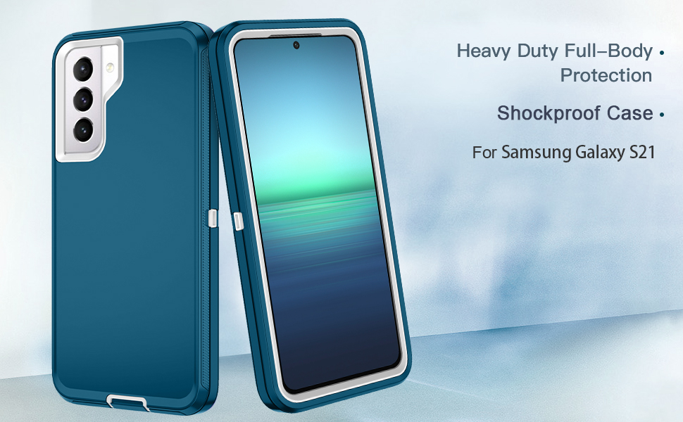 Amazon.com: I-HONVA for Galaxy S21 5G Case Shockproof Dust/Drop Proof 3-Layer Full Body ...