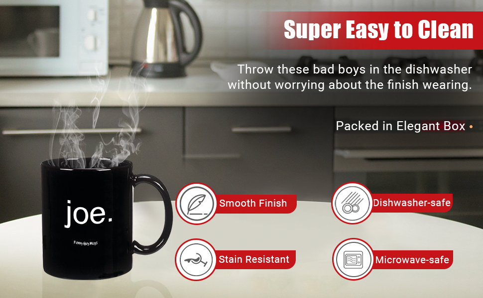 Amazon.com: Funny Guy Mugs Joe. Ceramic Coffee Mug - 11oz - Ideal Funny ...