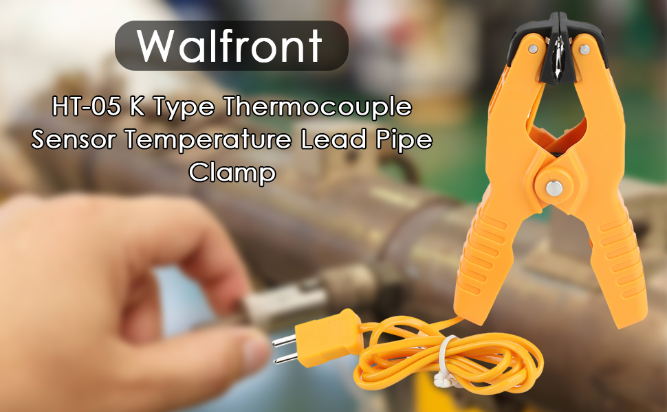 Pipe Clamp K-Type Thermocouple Probe,HT-05 Temperature Pipe Clamp Thermocouple Clamp Type K Pipe ...