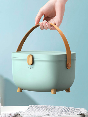 Amazon.com: mumisuto Medicine Storage Box, Plastic Oval Double Layers ...