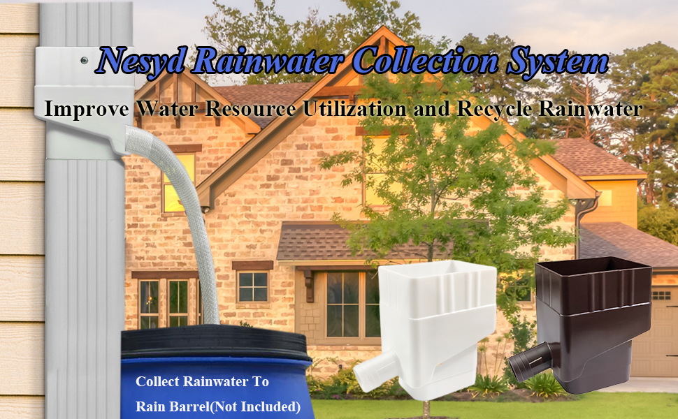 Amazon.com : Nesyd Rain Barrel Diverter Kit, Rainwater Collection ...