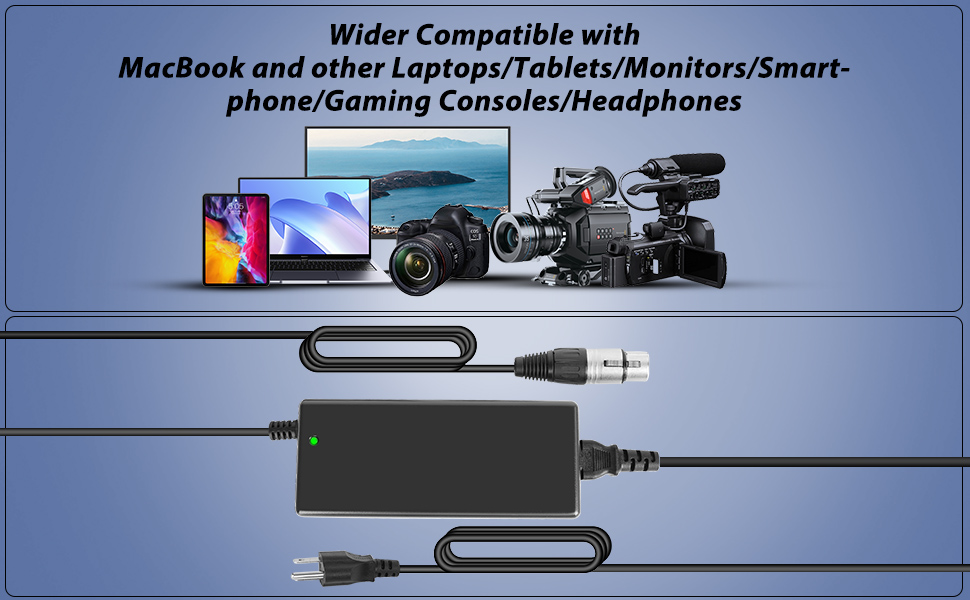 Amazon.com : 12v 4 pin Power Supply 4 pin XLR Power Supply 12v for Power Pro Cameras, Sony PMW ...