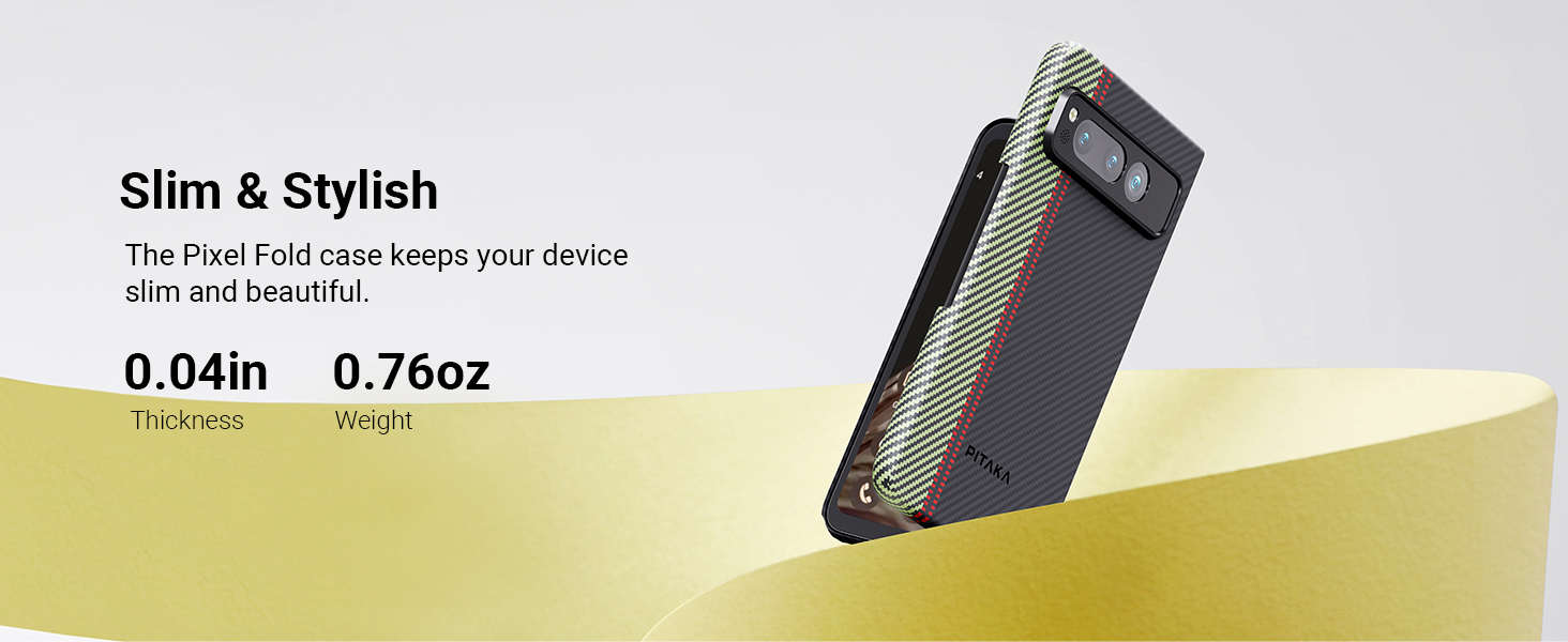 Amazon.com: pitaka Pixel Fold Case, Slim & Light Pixel Fold Case MagSafe, Aramid Fiber Made ...