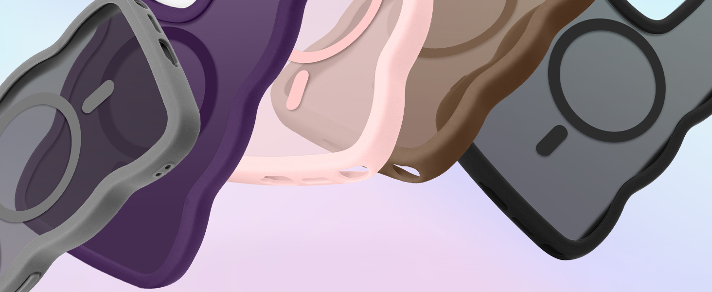 Amazon.com: Pepmune for Samsung Galaxy S25 Ultra Case, Curly Wavy Frame Hard Translucent Matte ...