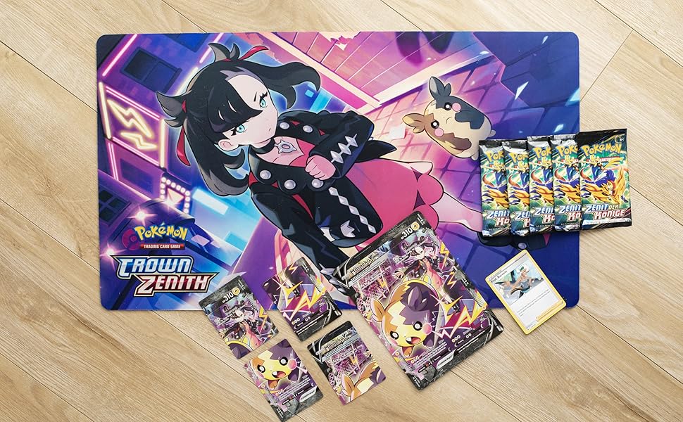 Pokémon-Sammelkartenspiel: Premium-Spielunterlagen-Kollektion Zenit der Könige: Morpeko-V-Union ...