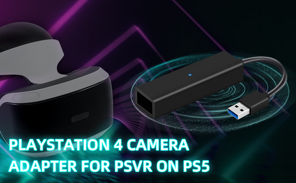 Wigearss PS5/PS5 Slim VR Kamera Adapter, PS4 Kamera zu PS5/PS5 Slim Konverter für PS VR: Amazon ...
