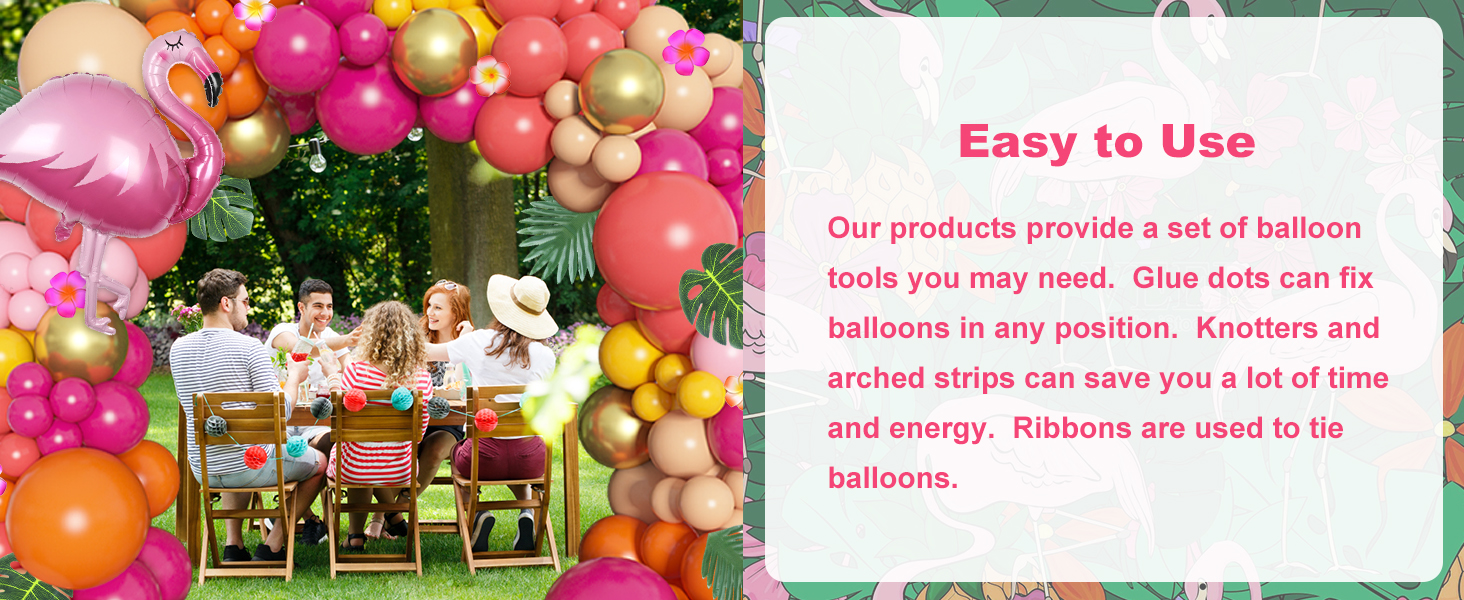 Amazon.com: Ouddy Life 178Pcs Tropical Balloons Arch Garland Kit, Luau Tropical Party ...