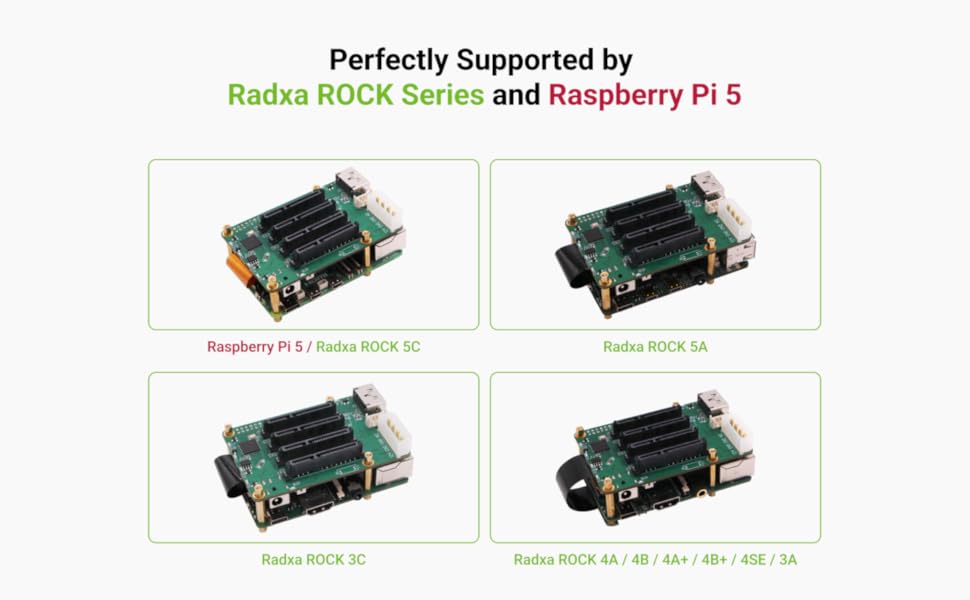 Amazon.com: Radxa Penta SATA HAT, Up to 5X SATA disks HAT for Raspberry ...