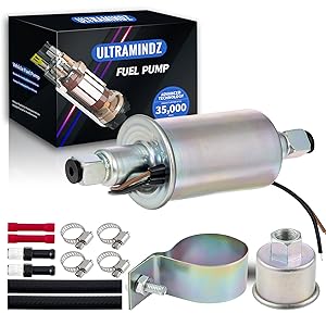 Amazon.com: Electric Inline Fuel Pump Low Pressure for Carburetor Universal 5-9 psi 12 volt w ...