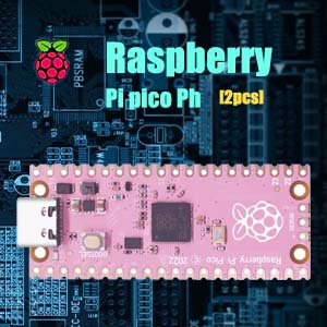 Amazon.com: DIGISHUO 2 PCS Raspberry Pi Pico with 40P Pins Type C Port Based on RP2040 Chip ...