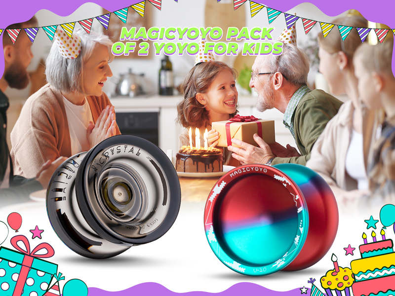 Amazon.com: MAGICYOYO Pack of 2 Yoyos, Professional Yoyo V10 & K2, Responsive Yoyo for Kids ...