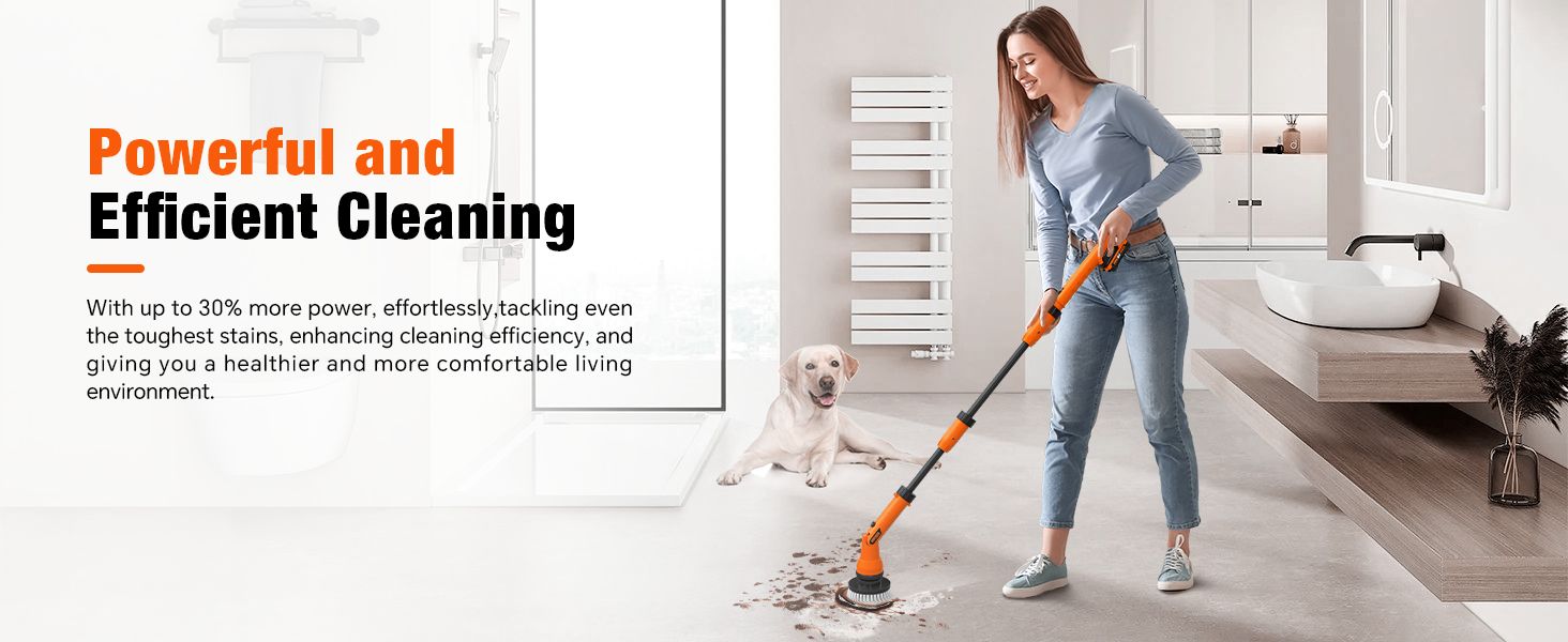 Amazon.com: 2 Battery Electric Spin Scrubber, 1000RPM Cordless Cleaning ...