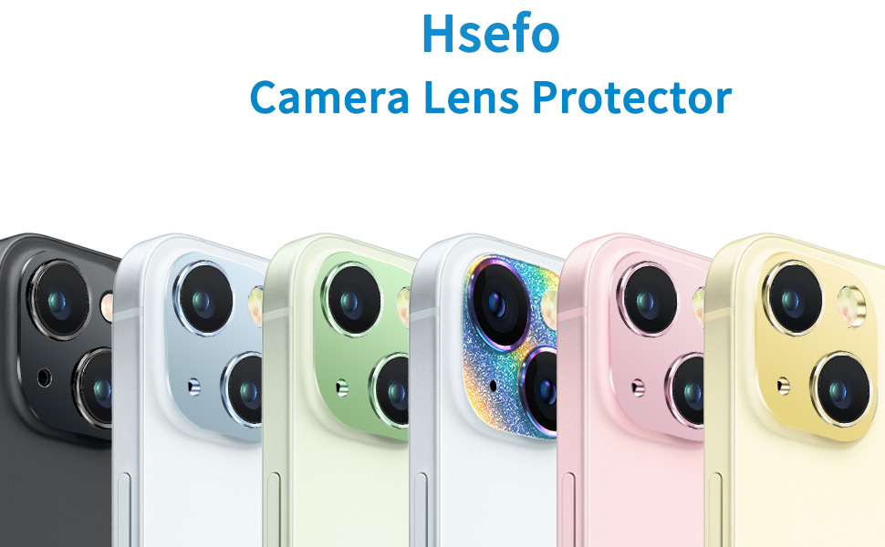 Amazon.com: Hsefo Compatible with iPhone 15 and iPhone 15 Plus Camera Lens Protector, Anti ...