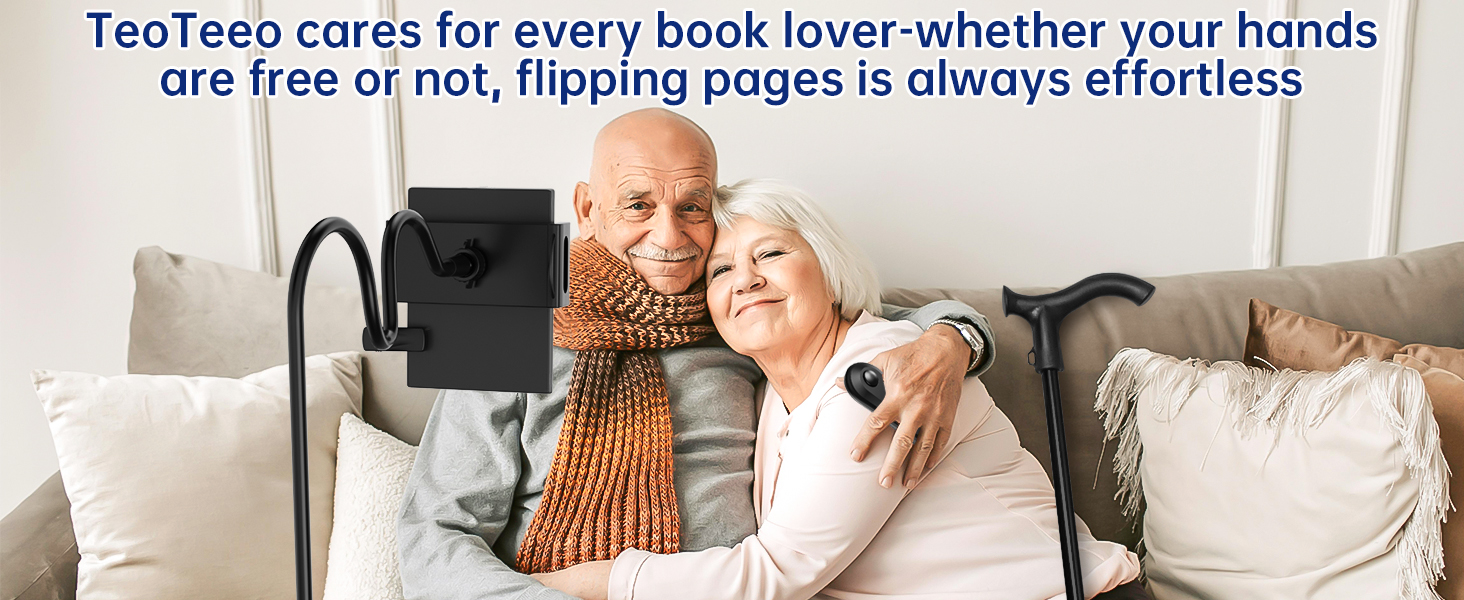 Amazon.com: Kindle Holder with Remote Page Turner - Read in Bed Without Blocking Text or ...