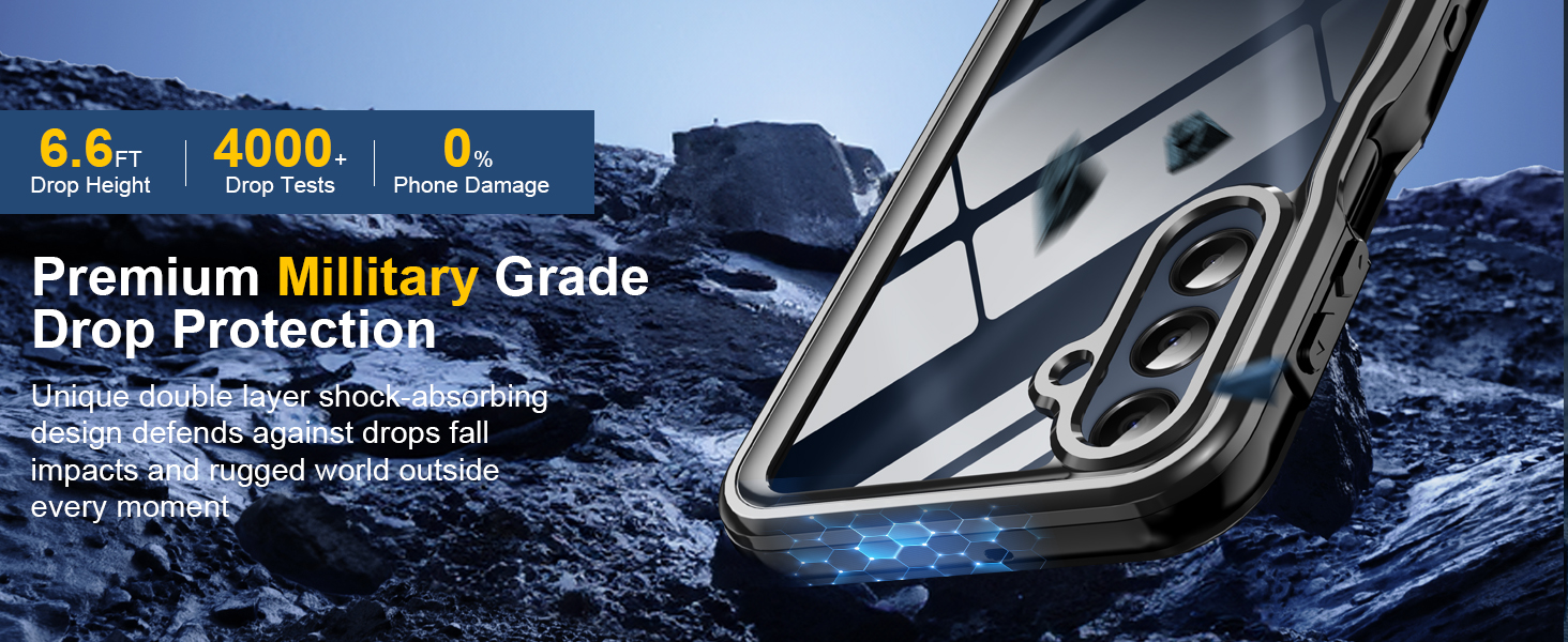 Amazon.com: Hllhunkhe for Samsung Galaxy A16 5G Case Waterproof, [IP68 Waterproof Dustproof ...