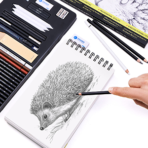 Amazon.com: MARTCOLOR 5.5X8.5” Premium Sketch Book Set, 1 Pack, 100 Sheets(68 lb/100gsm ...