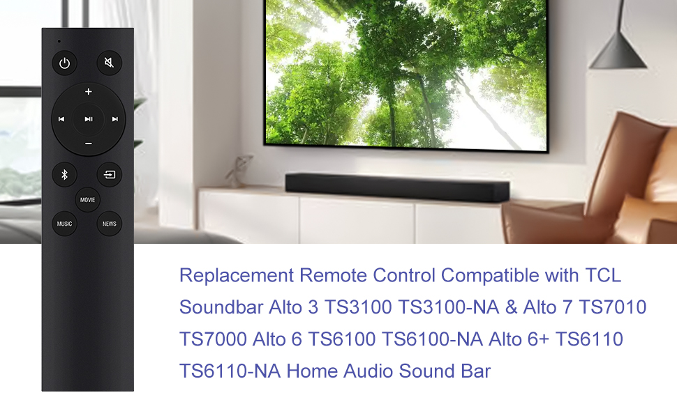 Amazon.com: Replacement Remote Control Compatible with TCL Soundbar ...