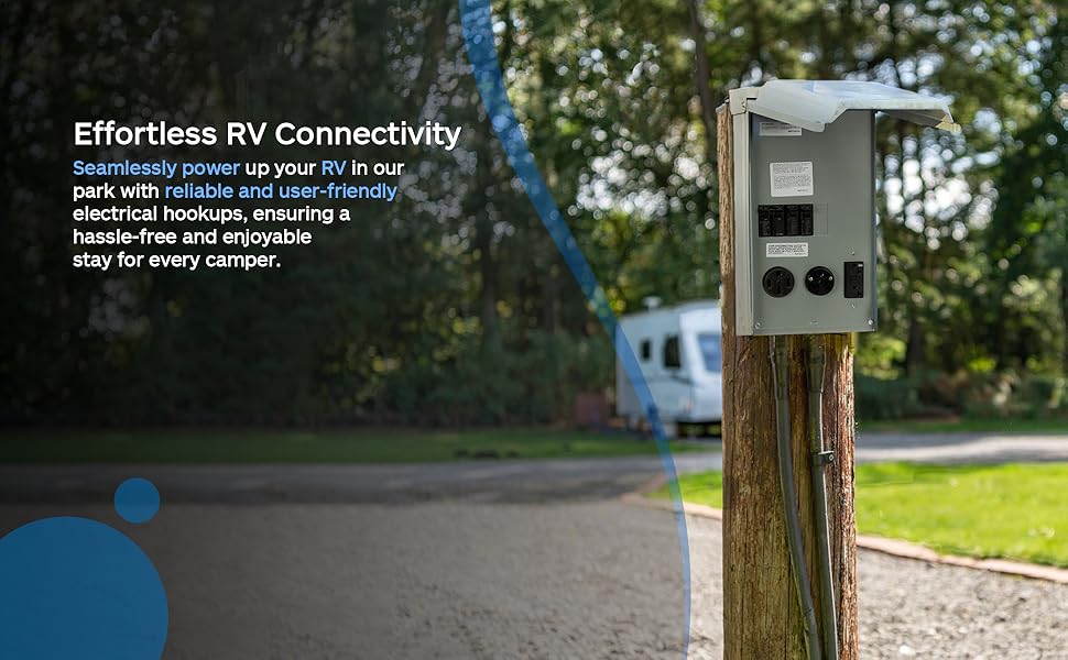 MIDWEST U075CTL010 • Weatherproof RV Power Centre • 100A Twin Lugs • Unmetered N3R Power Supply ...