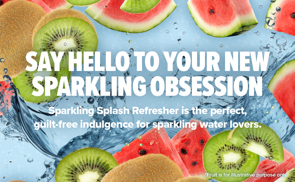 Amazon.com : Splash Refresher Sparkling Water, Kiwi Watermelon - 8-Pack, 12 Fl Oz Cans ...