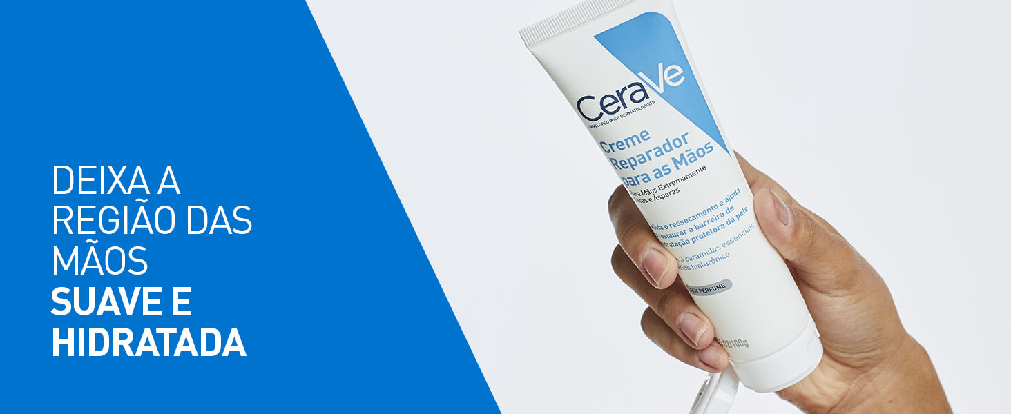 CeraVe, Creme Reparador para Mãos, com Ácido Hialurônico, 100ml : Amazon.com.br: Beleza