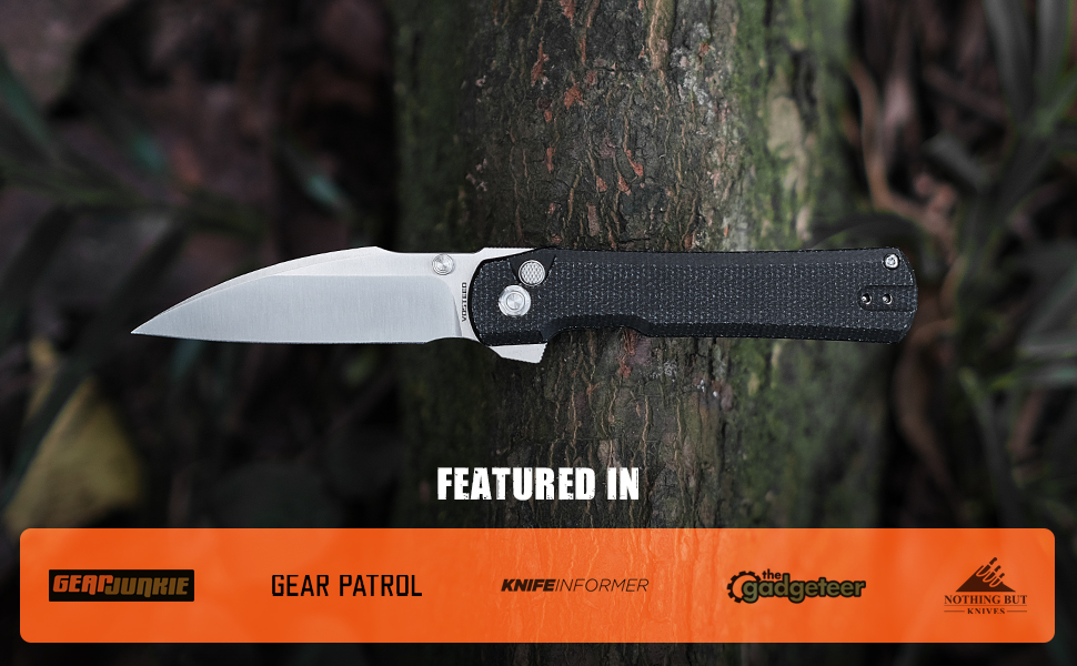 Amazon.com: Vosteed EDC Knife, Lightweight Flipper Folding Pocket Knife with Clip for Men and ...