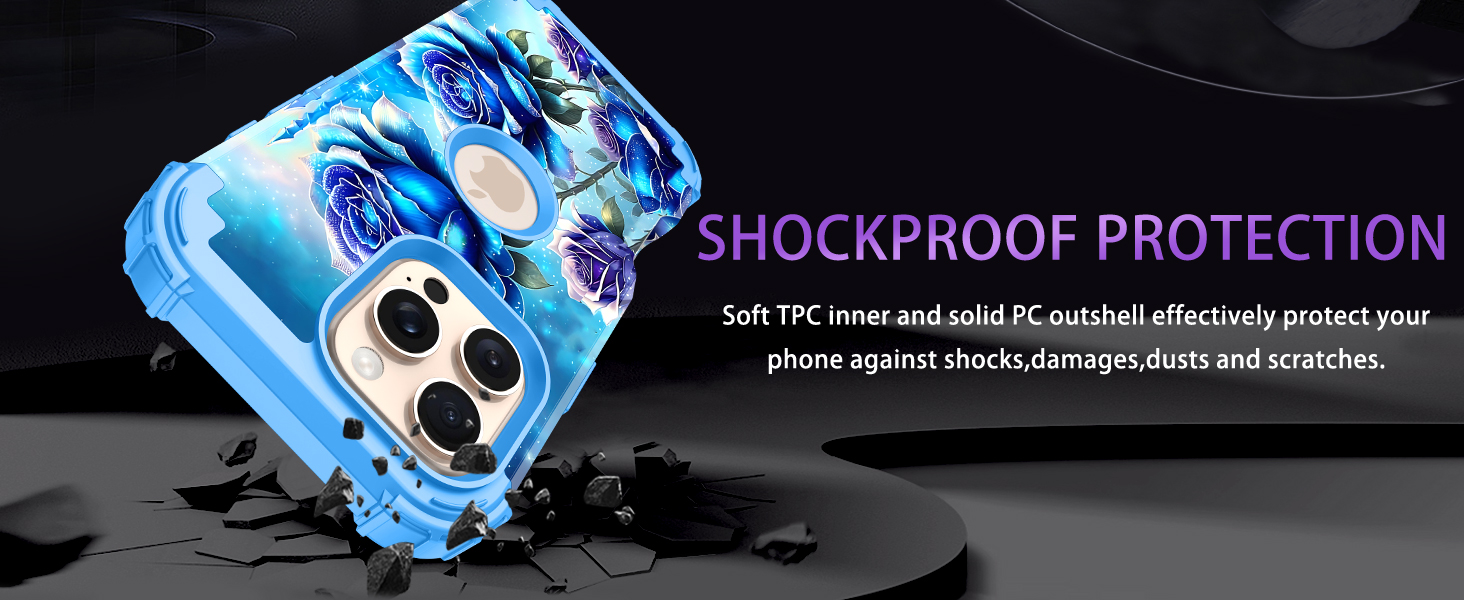 Amazon.com: Miqala for iPhone 16 Case,Glow in The Dark Three Layer Heavy Duty Shockproof ...