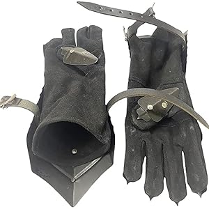 Amazon.com: AnNafi® Fantasy Gauntlets | Black Finish Antique Nazgul SCA ...