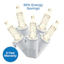 Amazon.com: PHILIPS 150 LED Warm White Faceted Mini Icicle Lights on ...