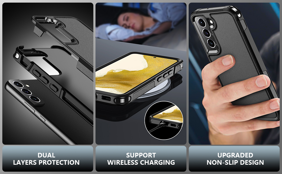 Amazon.com: SPIDERCASE for Samsung Galaxy S22 Plus Case, [10 FT Military Grade Drop Protection ...