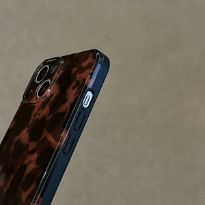 Amazon.com: Tortoise Shell Retro Phone Case Compatible with iPhone 12 Pro Max Chic Amber Brown ...