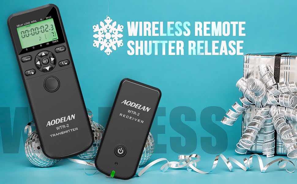 AODELAN Camera Wireless Shutter Release Timer Remote Control Compatible for Canon EOS R, ROS RP ...