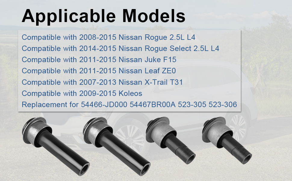 Amazon.com: VANJING 4PCS Engine Cradle Front Subframe Crossmember Bushing Kit Compatible with ...