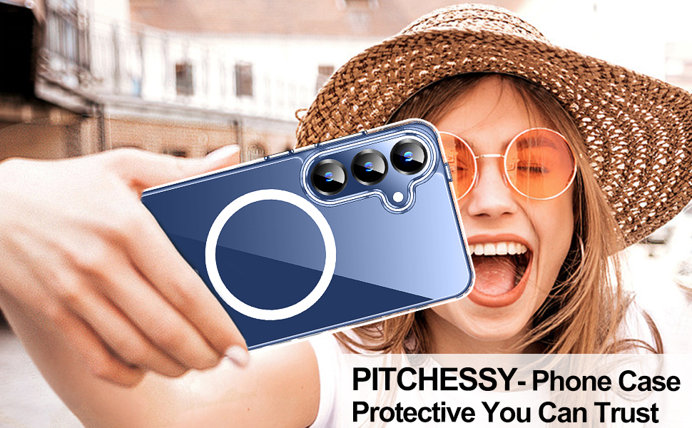 Amazon.com: PITCHESSY for Samsung Galaxy S25 Plus Case with Screen Protector,[Compatible with ...