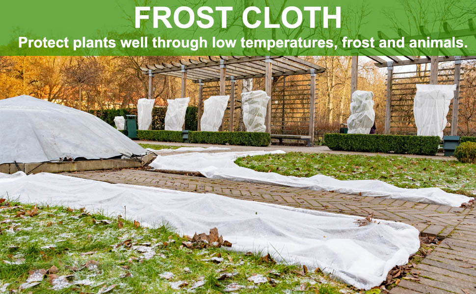 Feizeisun Garden Fleece Frost Protection 30gsm, 2.5m x 10m ...