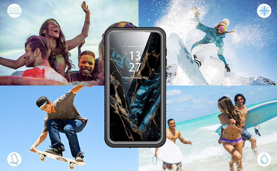 Amazon.com: AMILIFECASES for Galaxy S23 Plus Case With Screen Protector, Heavy Duty Waterproof ...